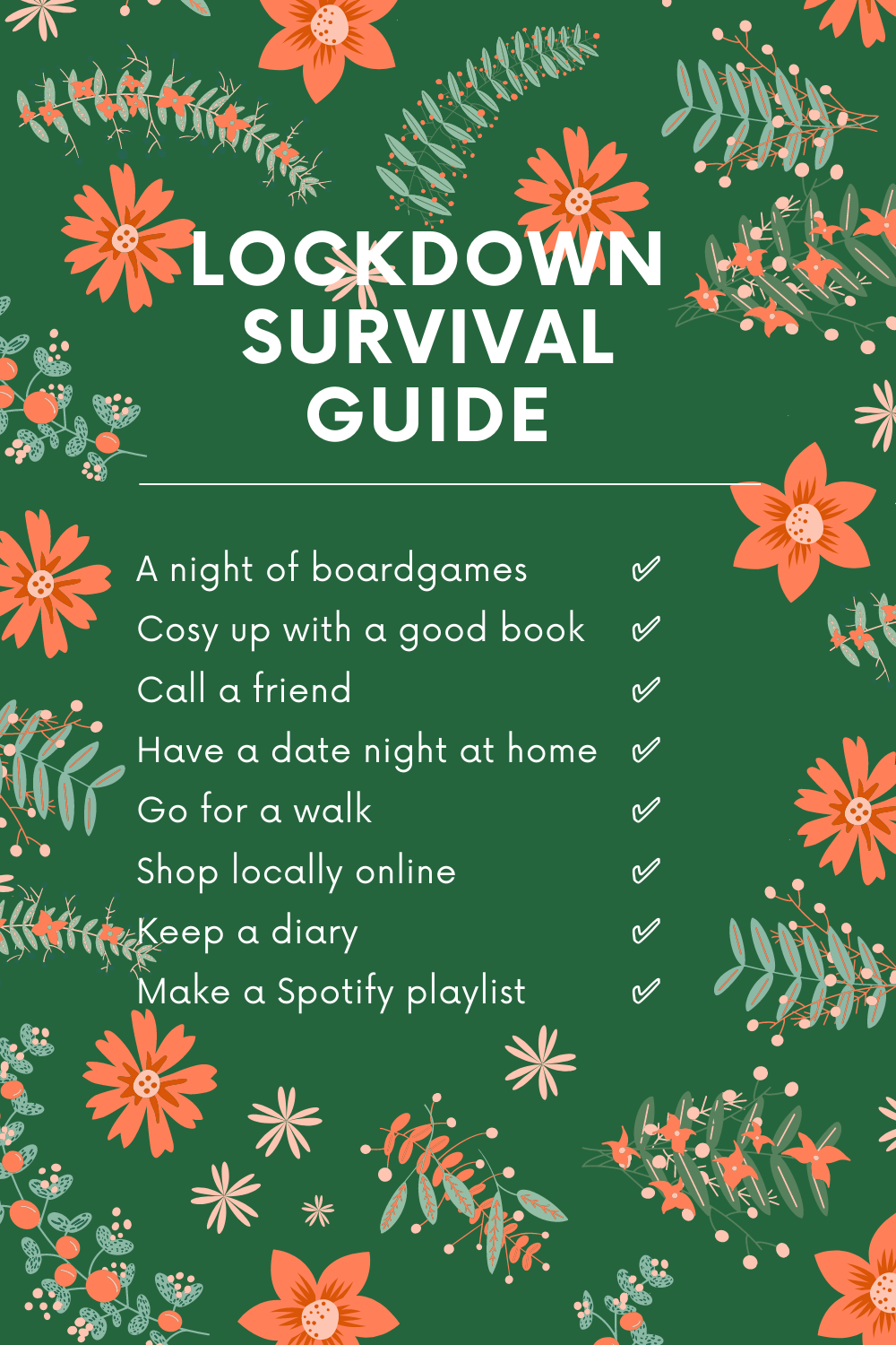 Little things you can do to make the most of Lockdown